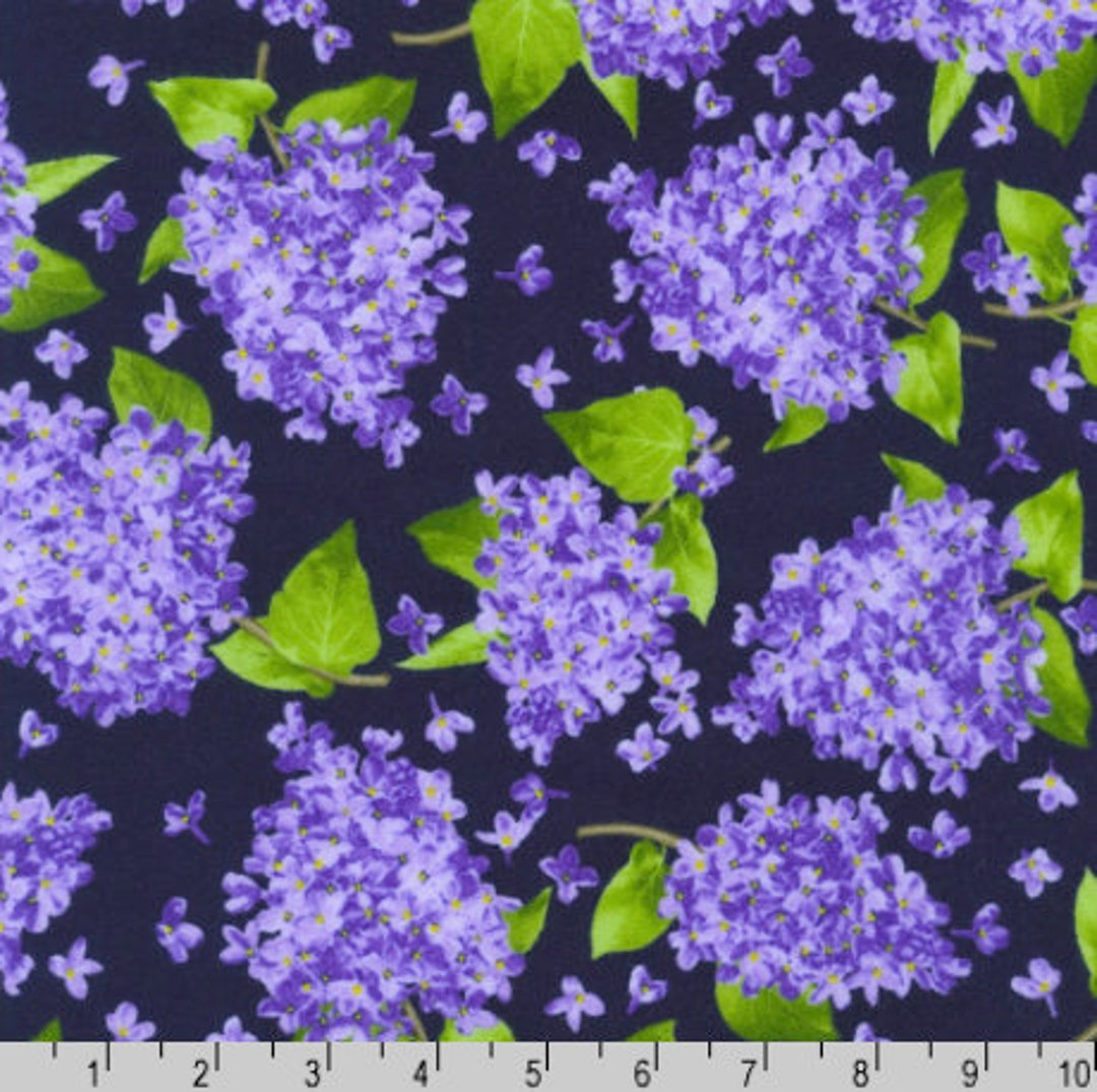 Flannel Robert Kaufman Flowerhouse Elizabeth Flannel Large Blooms ...