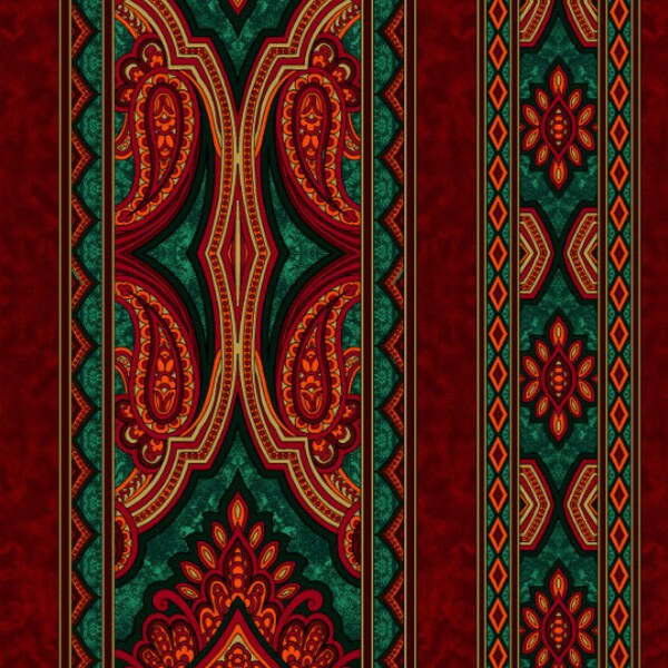 Border Print Fabric - Etsy