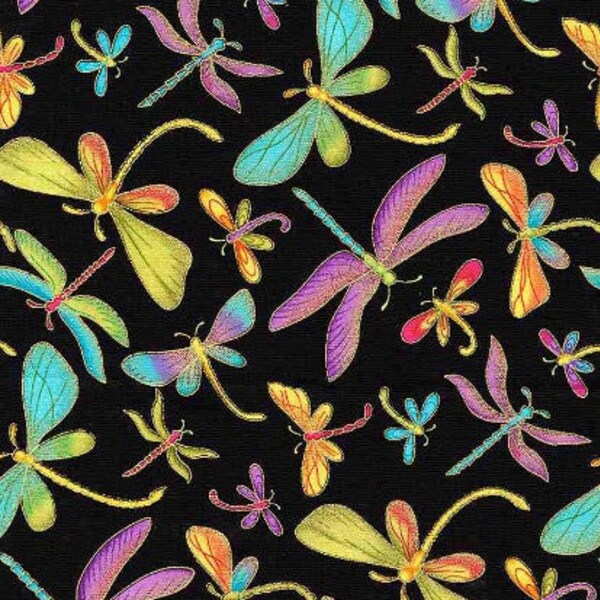 Dragonfly Fabric - Etsy