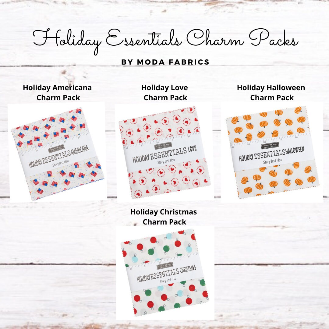 Moda Fabrics Holiday Essentials Americana/love/halloween/christmas ...