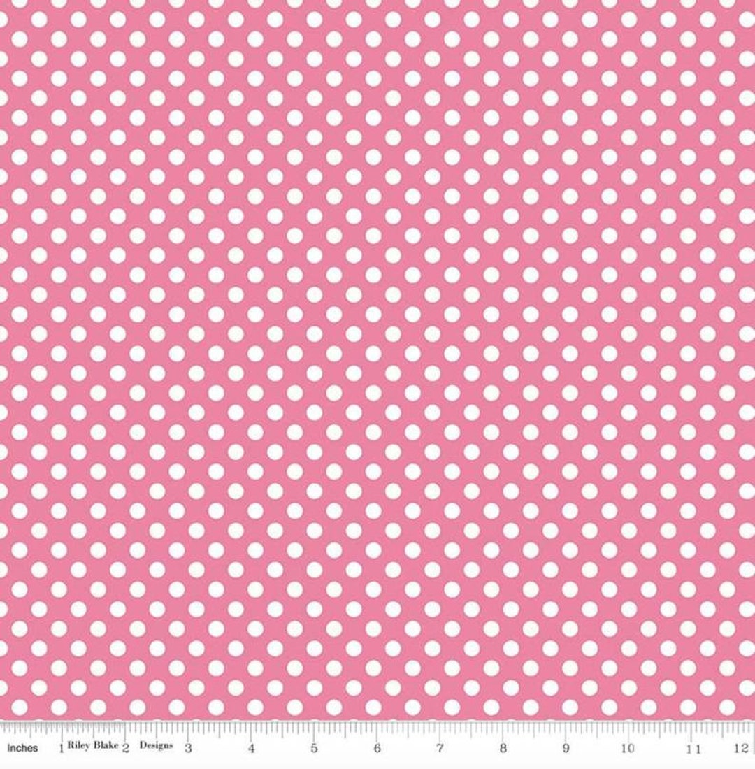 Small White Dots - Small Dot Hot Pink - Cotton Fabric - Etsy
