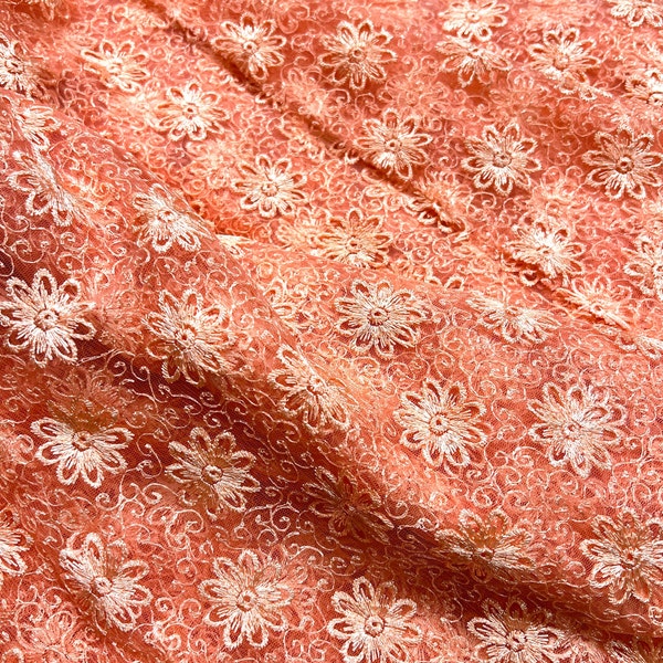 Peach India Fabric - Etsy