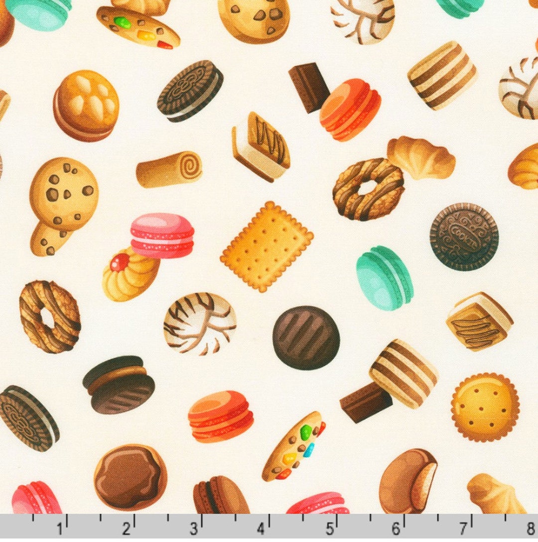 Sweet Tooth - Cookies on Cream Fabric by Mary Lake Thompson - Cotton ...