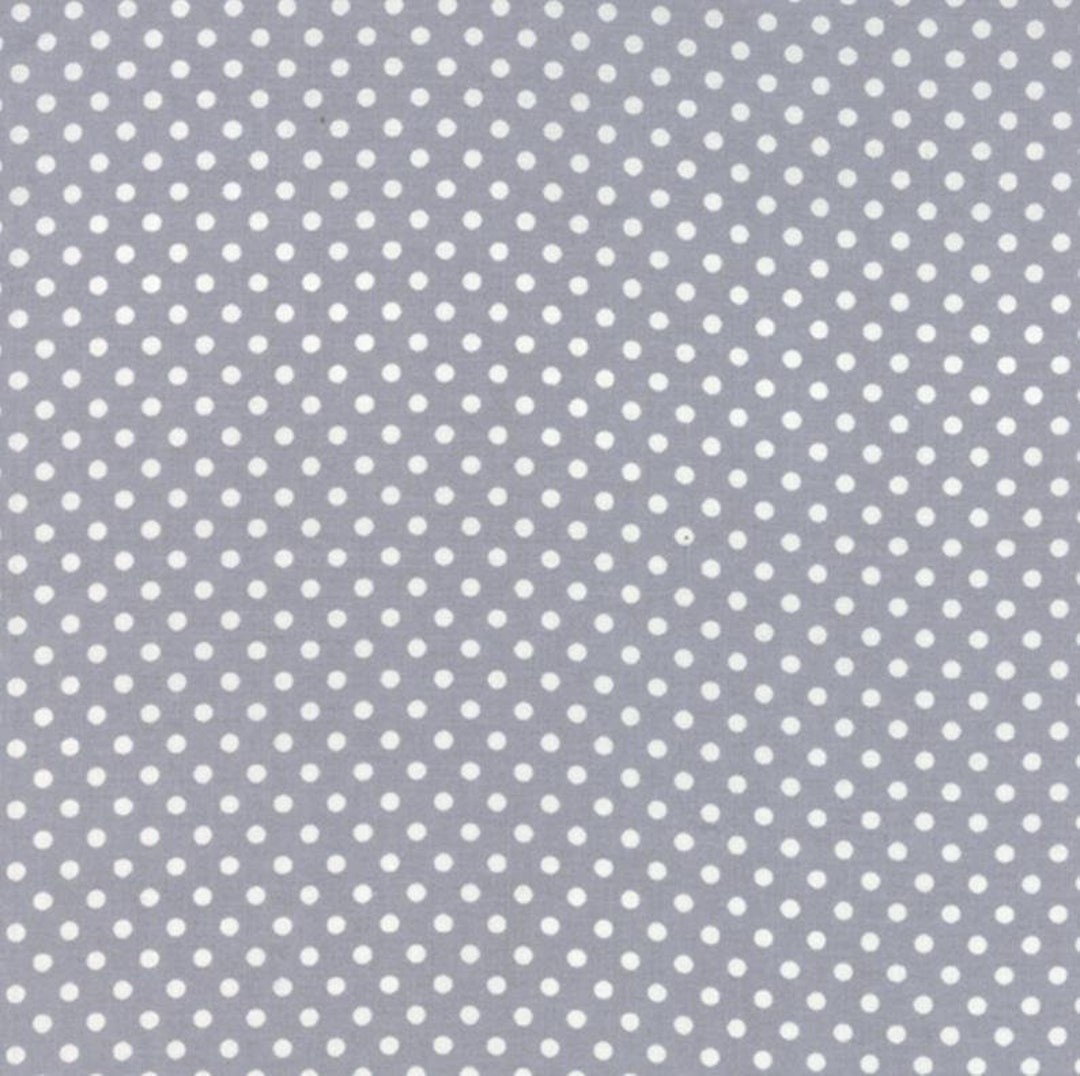 45" Dottie - Dottie Small Dots on Steel/grey - Cotton Fabric - Etsy