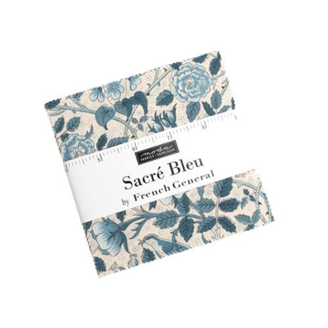 Sacre Bleu Charm Pack by French General - 42, 5" X 5" Precut Fabric ...