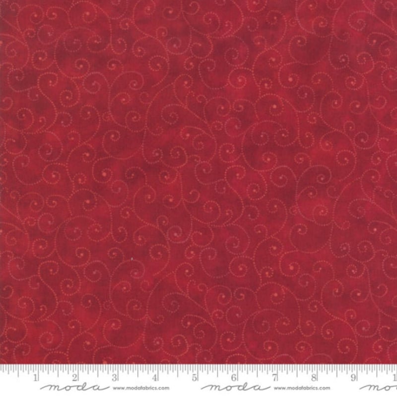 Red Swirls Cotton Fabric - Etsy