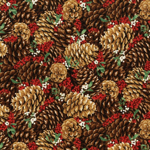 Pine Cone Fabric - Etsy