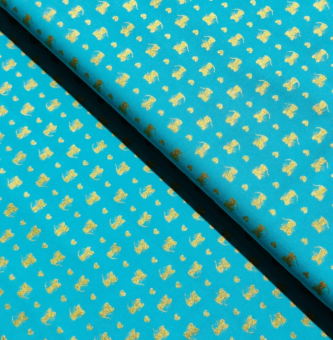 Glitter Critters - Nice Mice on Luna/gold Glitter - Metallic Cotton ...