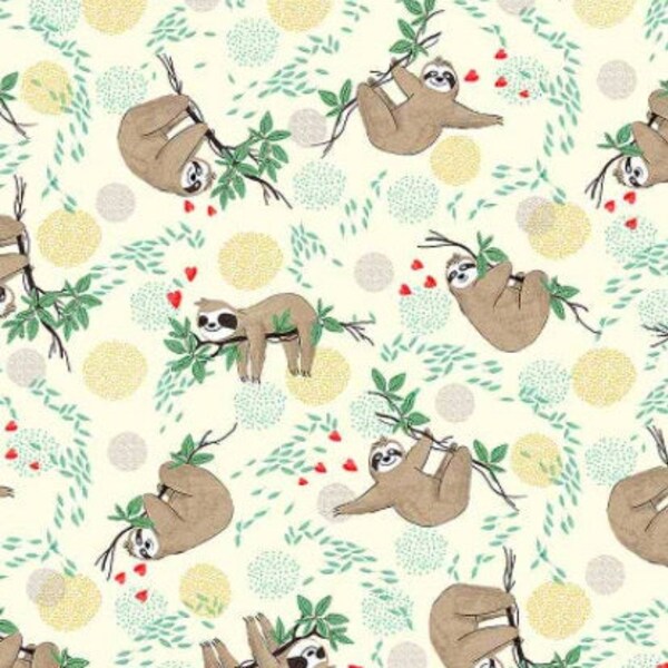 Sloth Fabric - Etsy