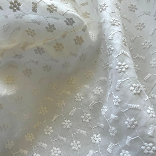 Embroidered Sheer Fabric - Etsy