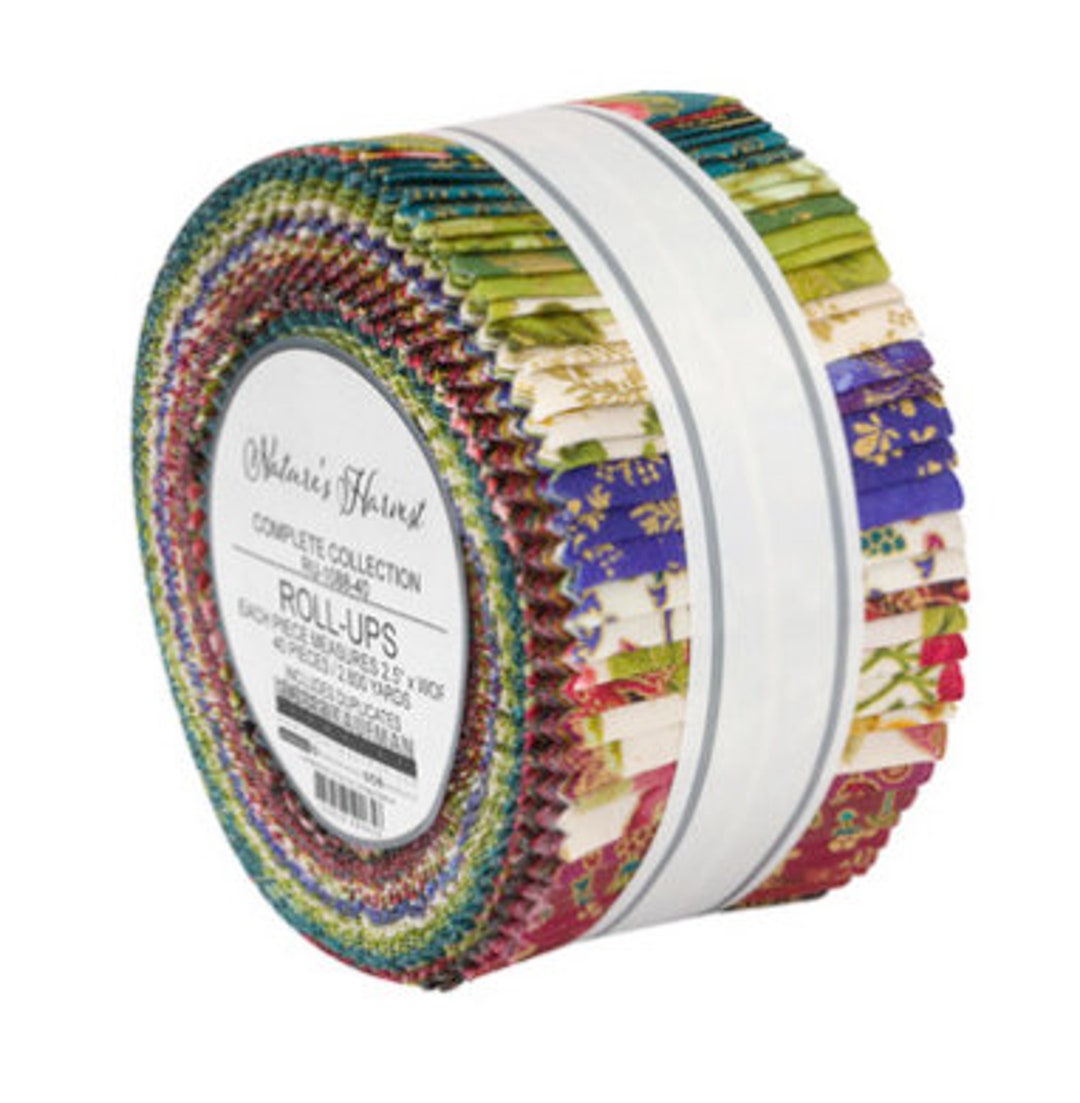 Nature's Harvest Roll Up/jelly Roll - 40, 2.5" X 42" Precut Strips - Etsy