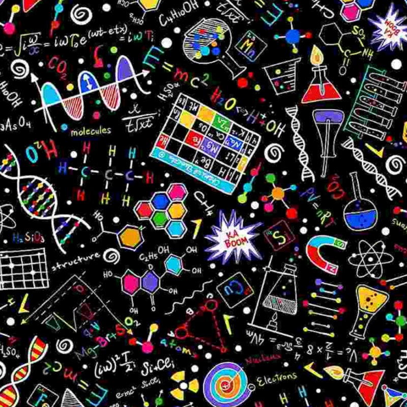 Math Fabric - Etsy