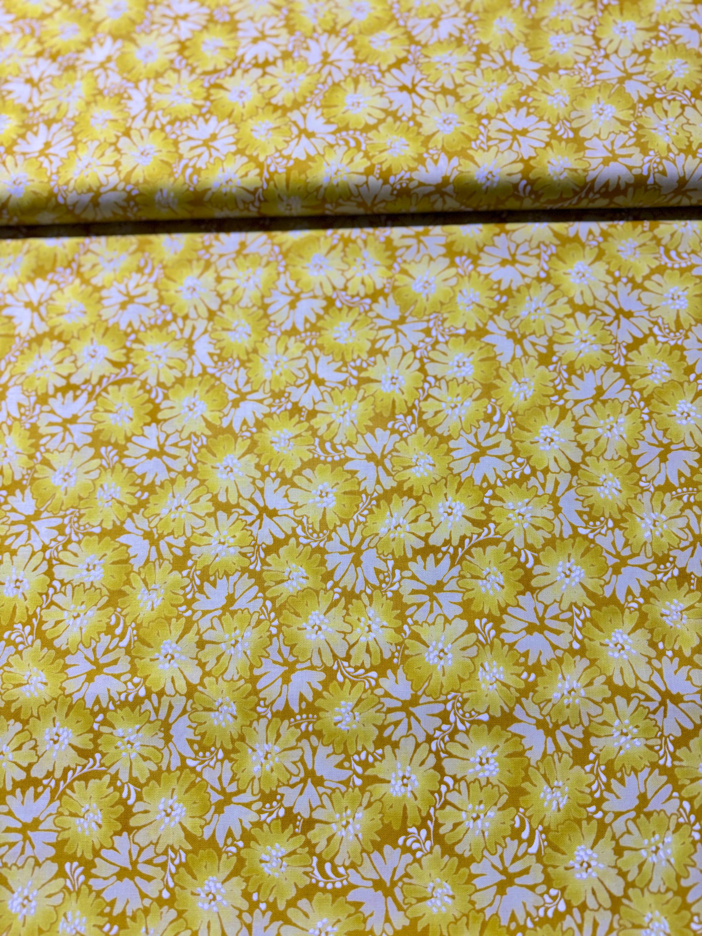 Daisy Blue - Graceful Garden Daffodil Fabric by Flaurie and Finch ...