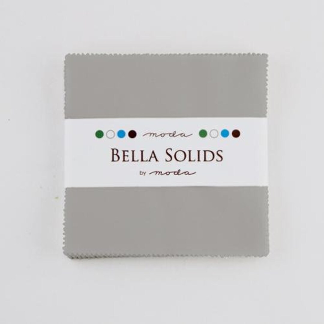 Bella Solids Silver Grey Charm Pack - 42 5" X 5" Precut Fabric Squares ...