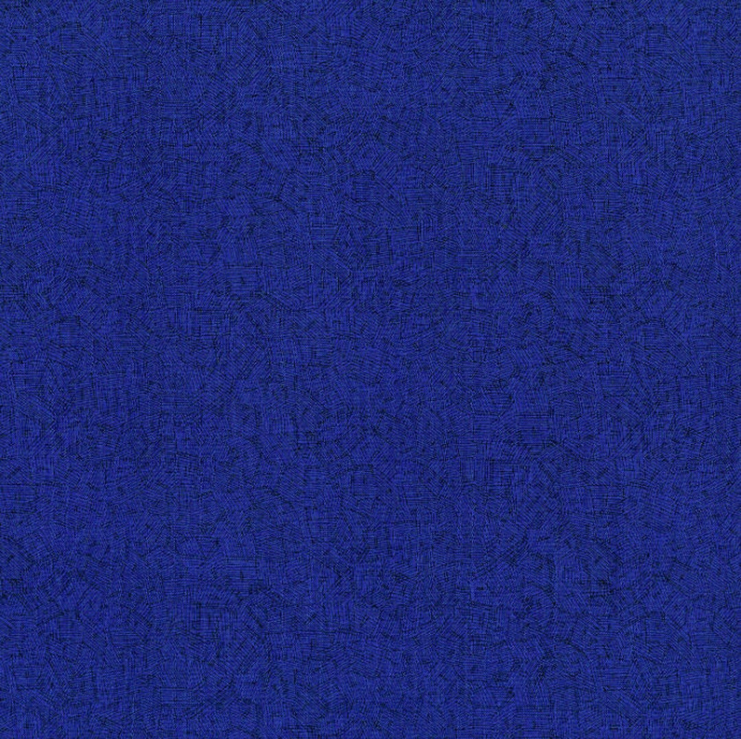 Hopscotch - Cross Hatch My Way - Lapis Fabric by Jamie Fingal - Cotton ...
