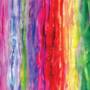 Gradients 2 - Watercolor Rainbow Multi Fabric - Digital Print - Cotton ...