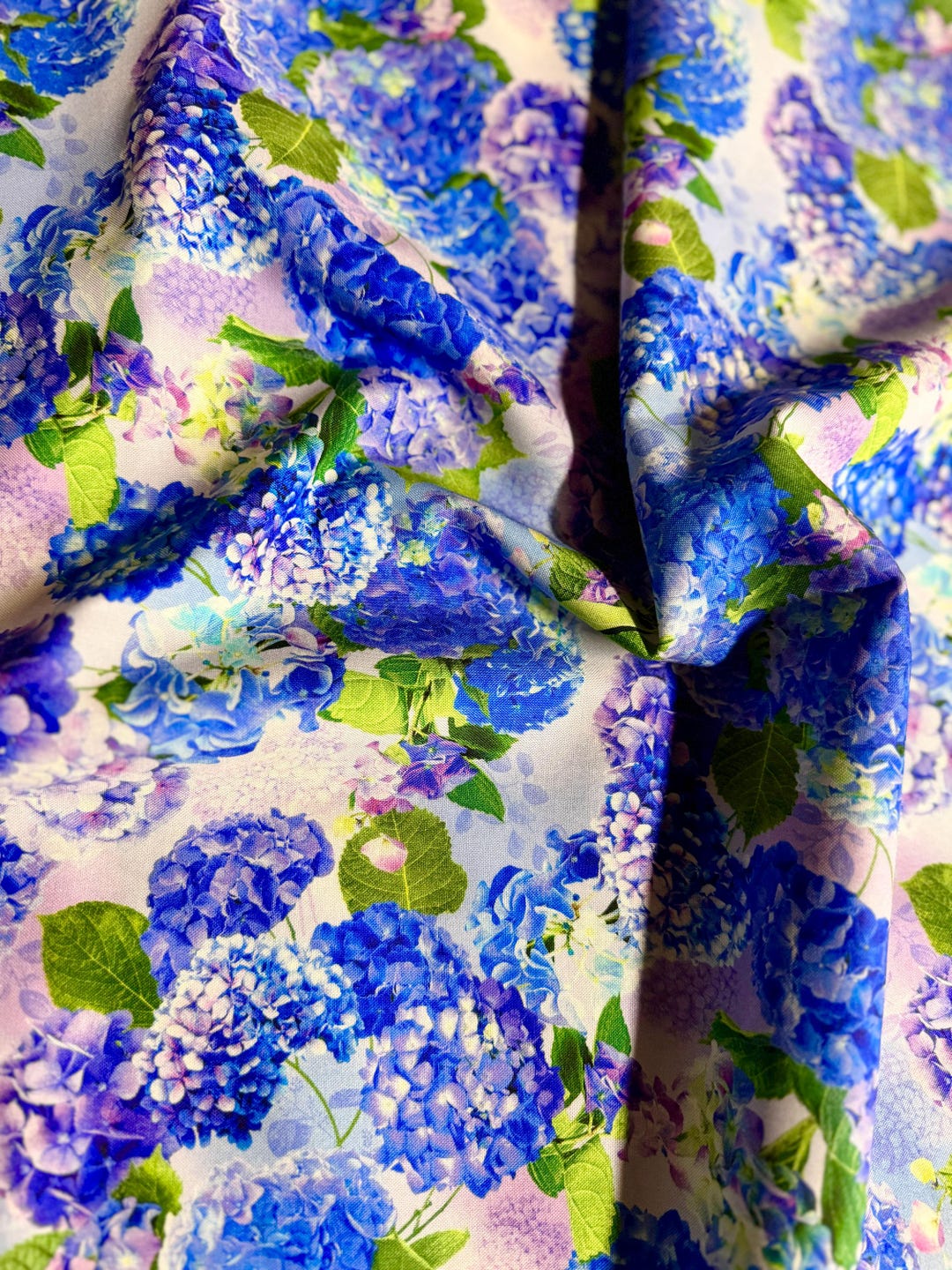 Hydrangea Bliss - Hydrangea Medium Florals Fabric by Chong-a Hwang ...