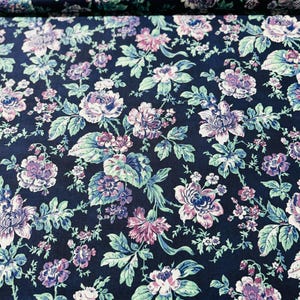 Purple Majesty - Large Floral Fabric by Kay England - Cotton Fabric - Etsy