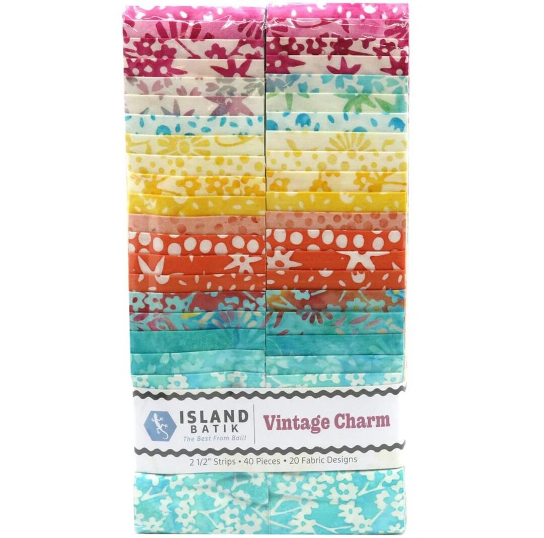 Vintage Charm Batik Strip Pack/jelly Roll - 40, 2.5" X 42" Precut ...
