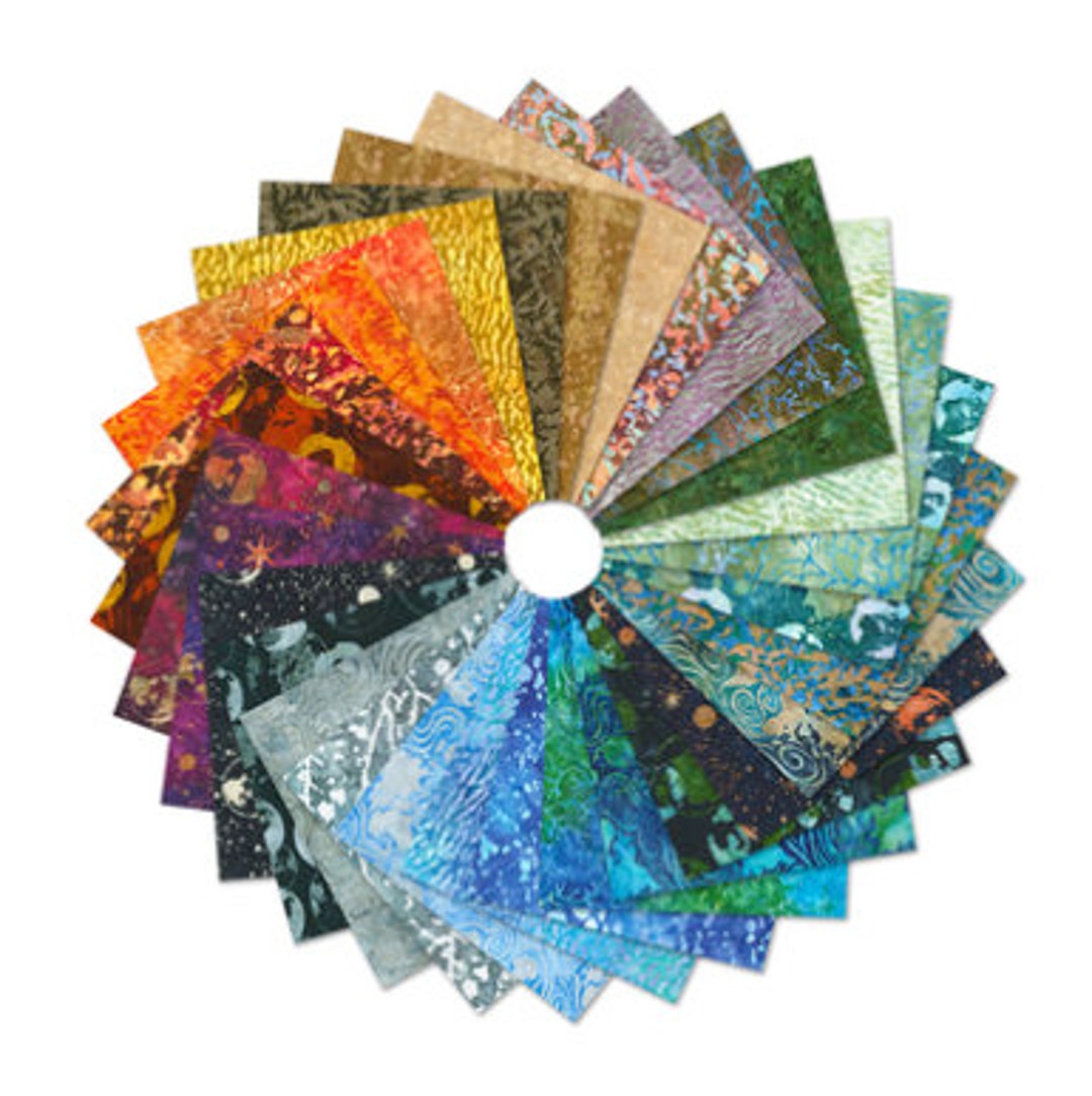 Robert Kaufman Artisan Batiks Orbital Sunrise Fat Quarter Bundle by ...