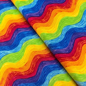 Math & Science - Rainbow Squiggle Fabric by Gail Cadden - Timeless ...
