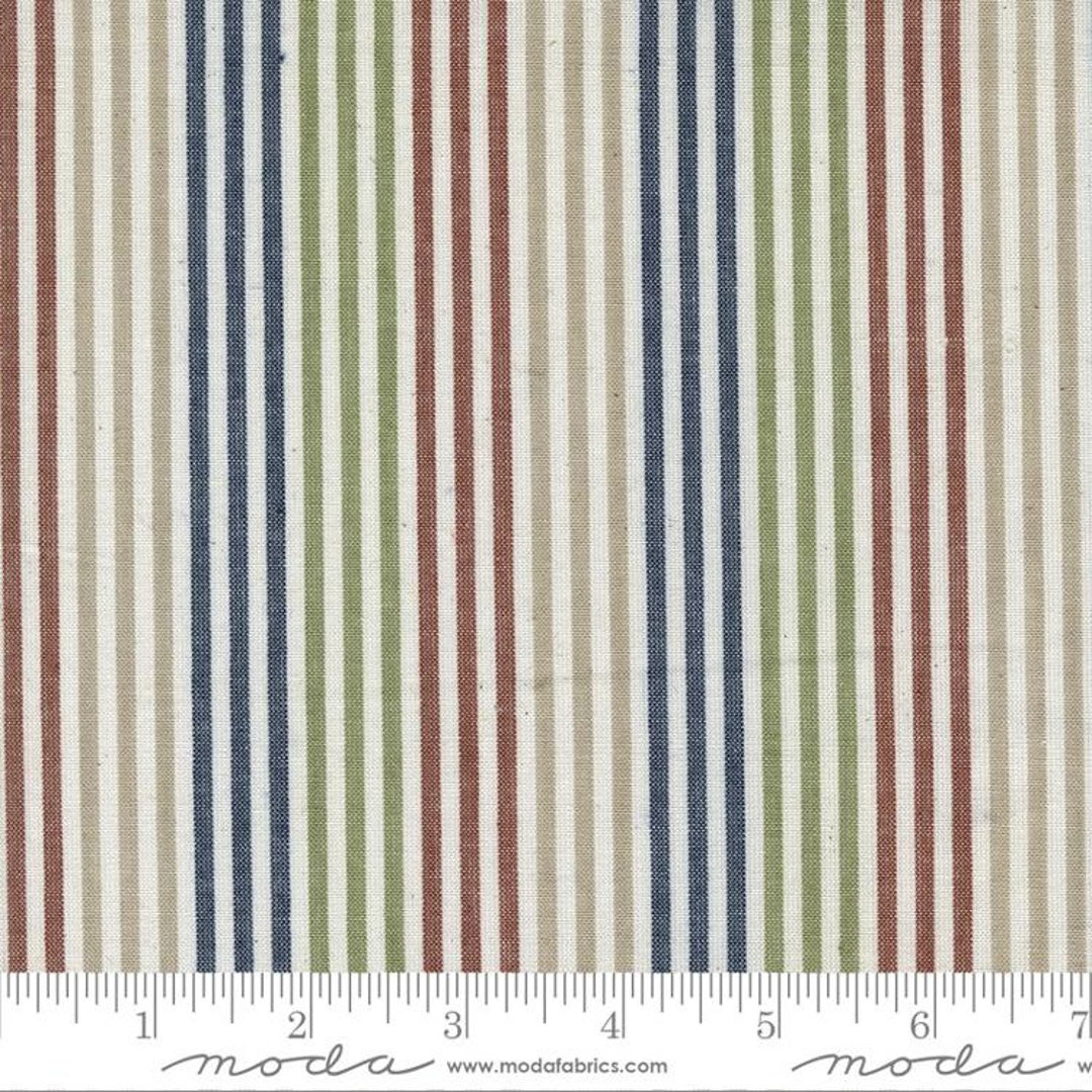 Vista Wovens Multi - Stripe Fabric by Jenelle Kent - Woven Cotton ...
