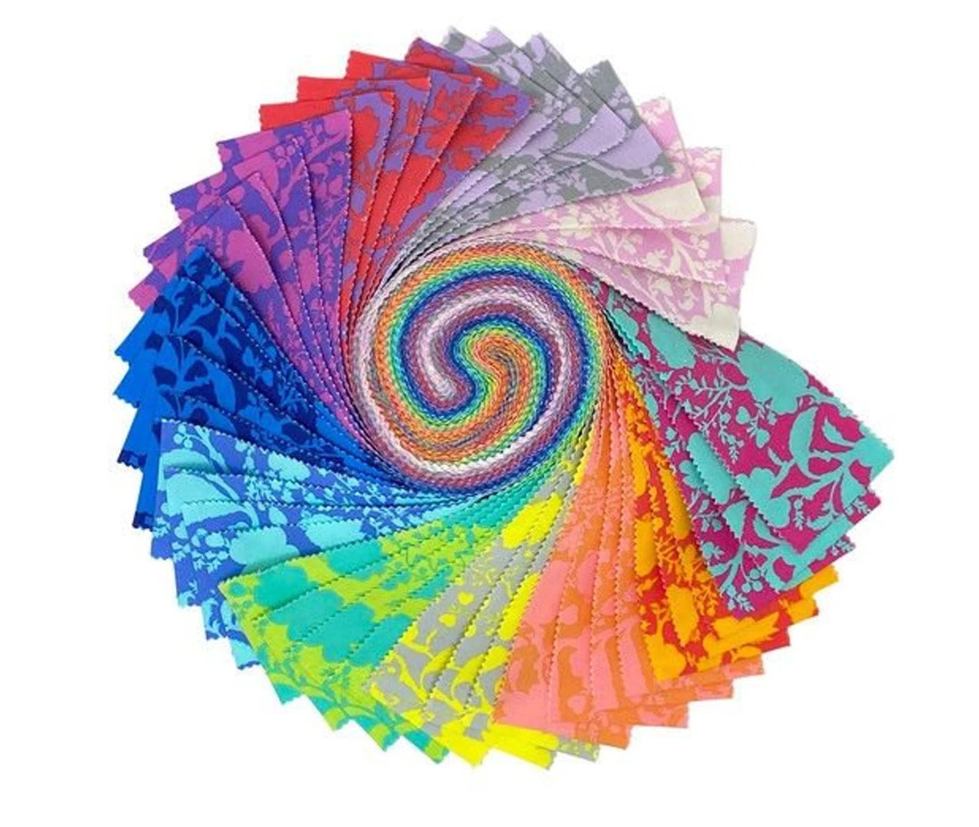Tula Pink True Colors Wildflower Fabric Jelly Roll: 40 Precut 2.5 ...