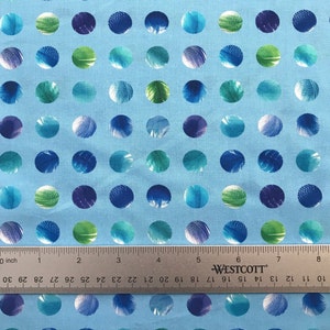 Gradients 2 Splash - Dots Blue - Digital Print - Cotton Fabric - Etsy