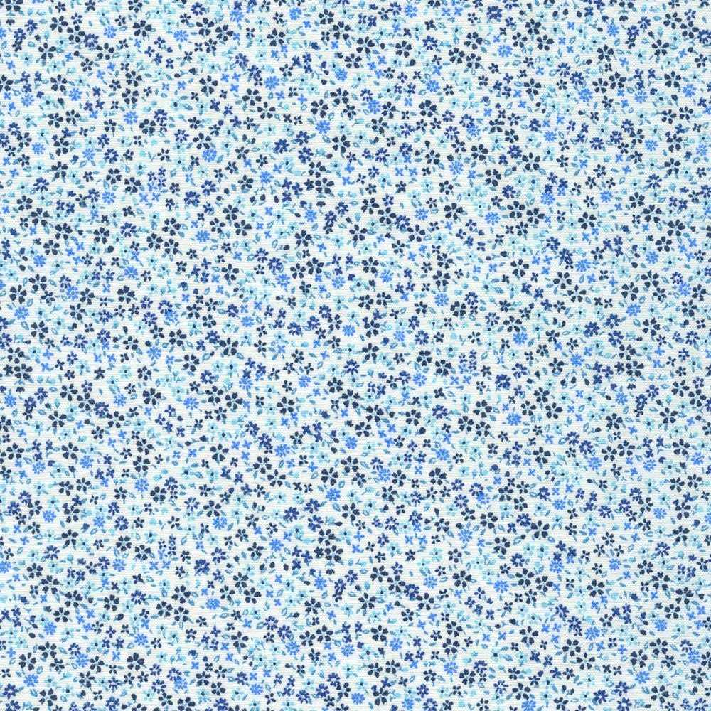 Sevenberry Petite Garden Blues - Florals Periwinkle - Cotton Fabric - Etsy