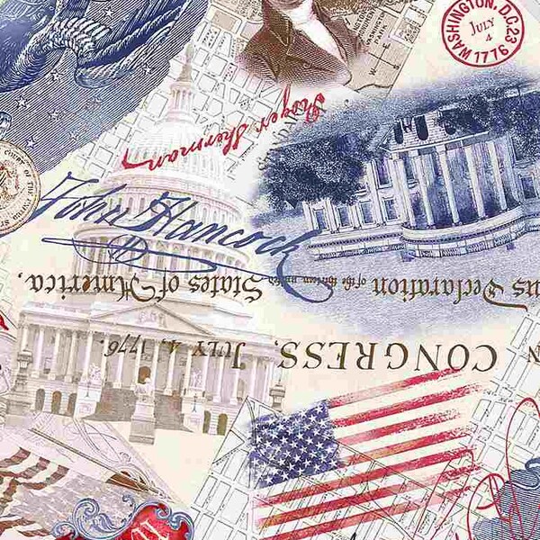 Collage Fabric - Etsy