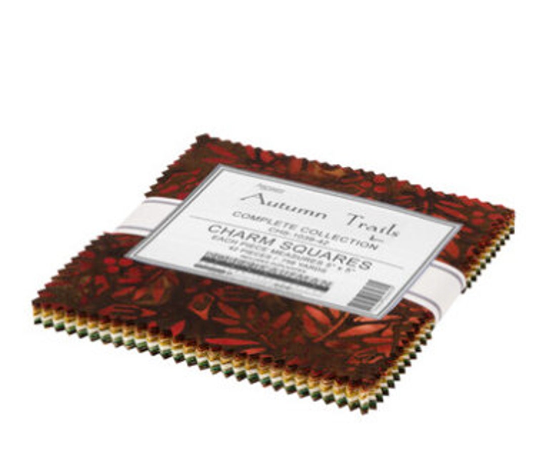 Artisan Batiks Autumn Trails Charm Pack - 42, 5" X 5" Precut Fabric ...