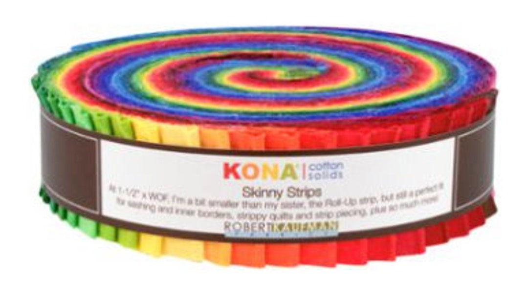 Kona Cotton Skinny Strips Classic Palette - 41, 1.5" X 42" Precut ...