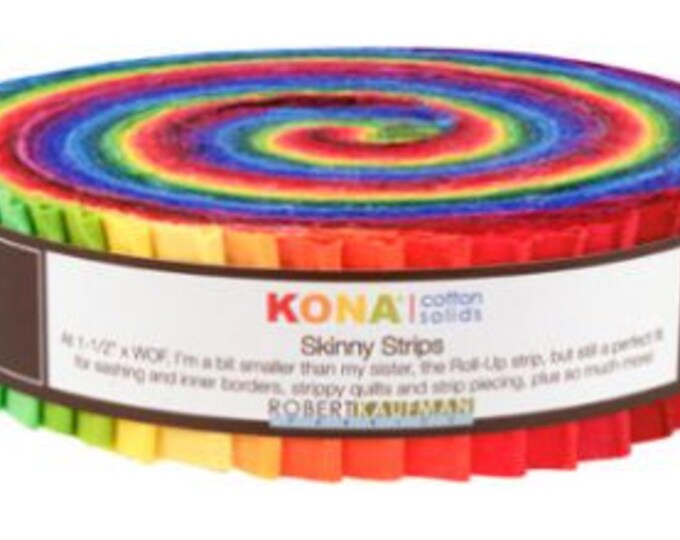 Kona Cotton Skinny Strips Classic Palette - 41, 1.5" X 42" Precut ...