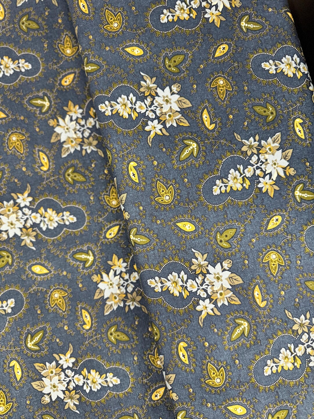 Fall's Majesty - Foliage Columbine Fabric by Audrey Wright - Cotton ...