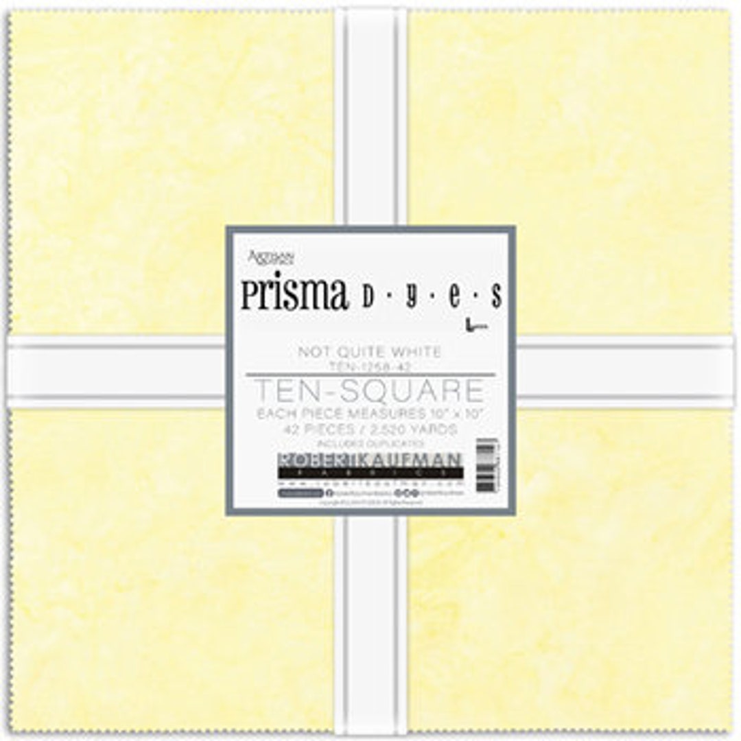 Artisan Batiks Prisma Dyes Not Quite White Ten Squares/layer Cake - 42 ...