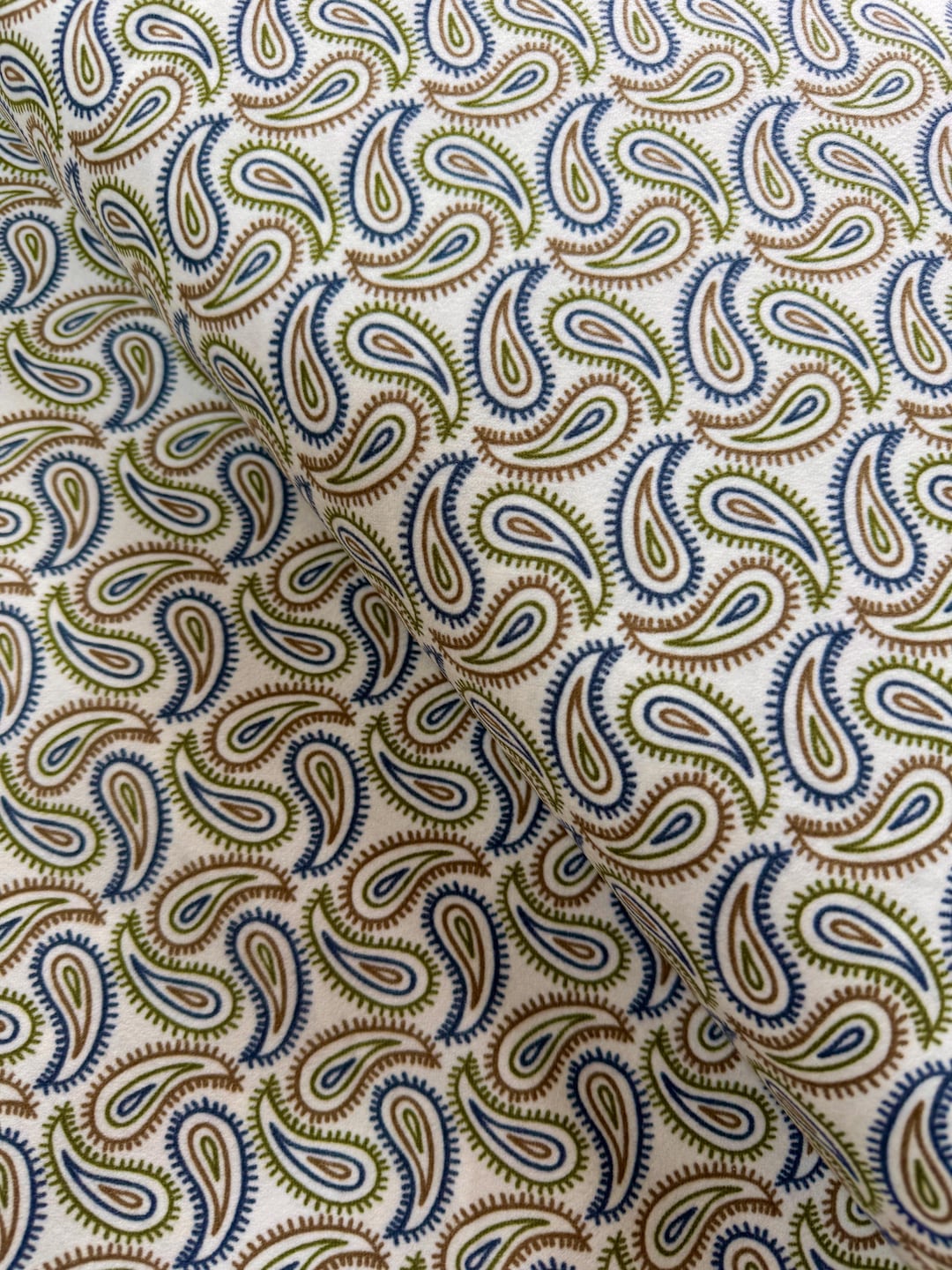 Paisley Birch Cotton Flannel Fabric: Fall Fantasy Flannels by Holly ...