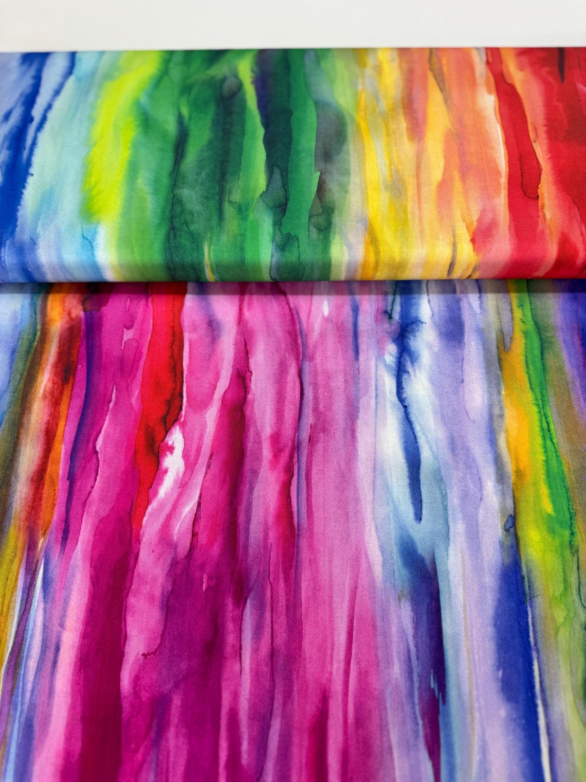 Gradients 2 - Watercolor Rainbow Multi Fabric - Digital Print - Cotton ...
