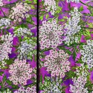 Botanica Blooms - Florals Violet Fabric by Color Principle - Cotton ...