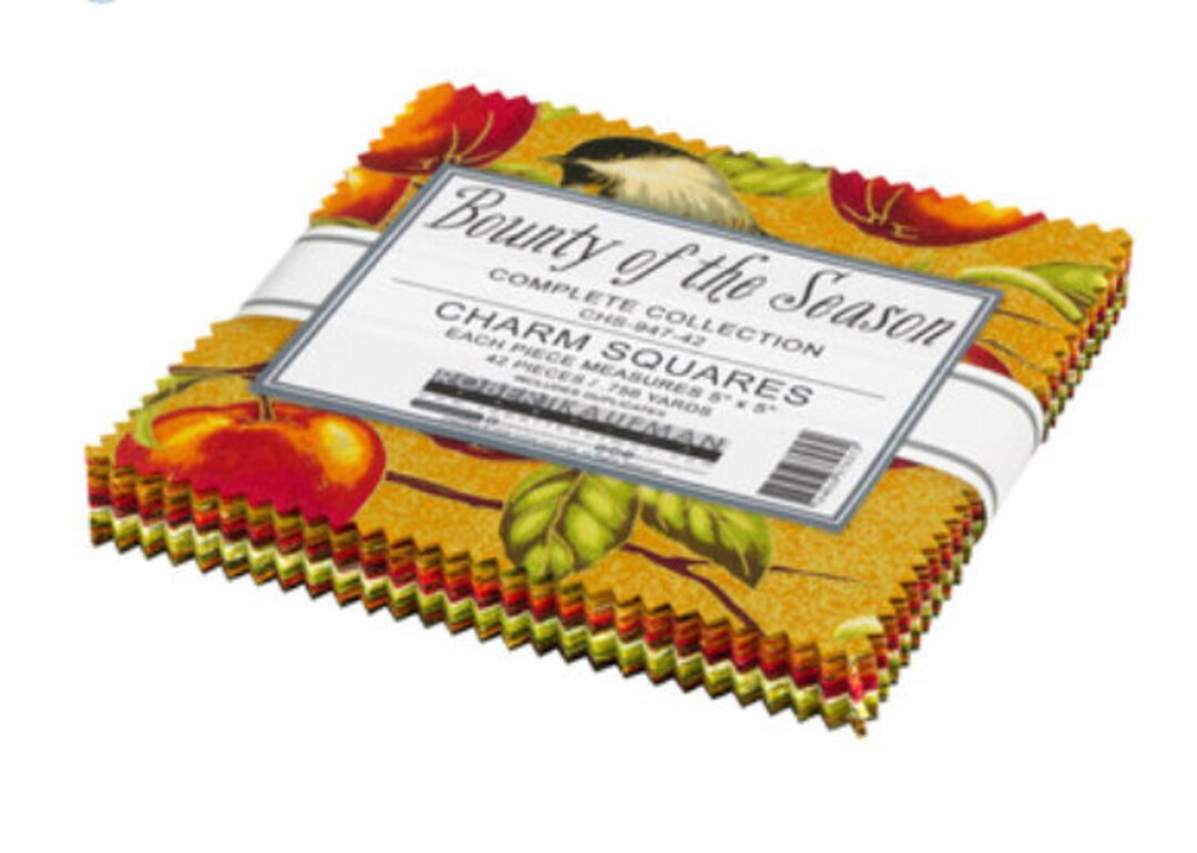 Bounty of the Season Charm Pack - 42, 5" X 5" Precut Fabric Squares - Etsy