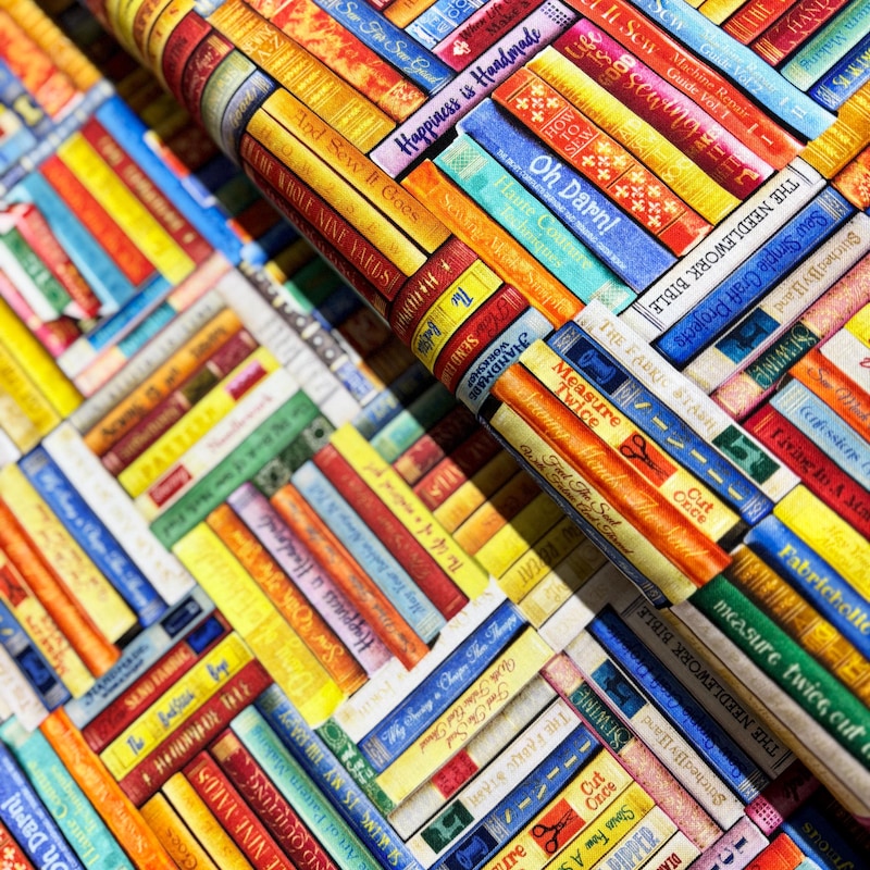 Library Book Fabric - Etsy
