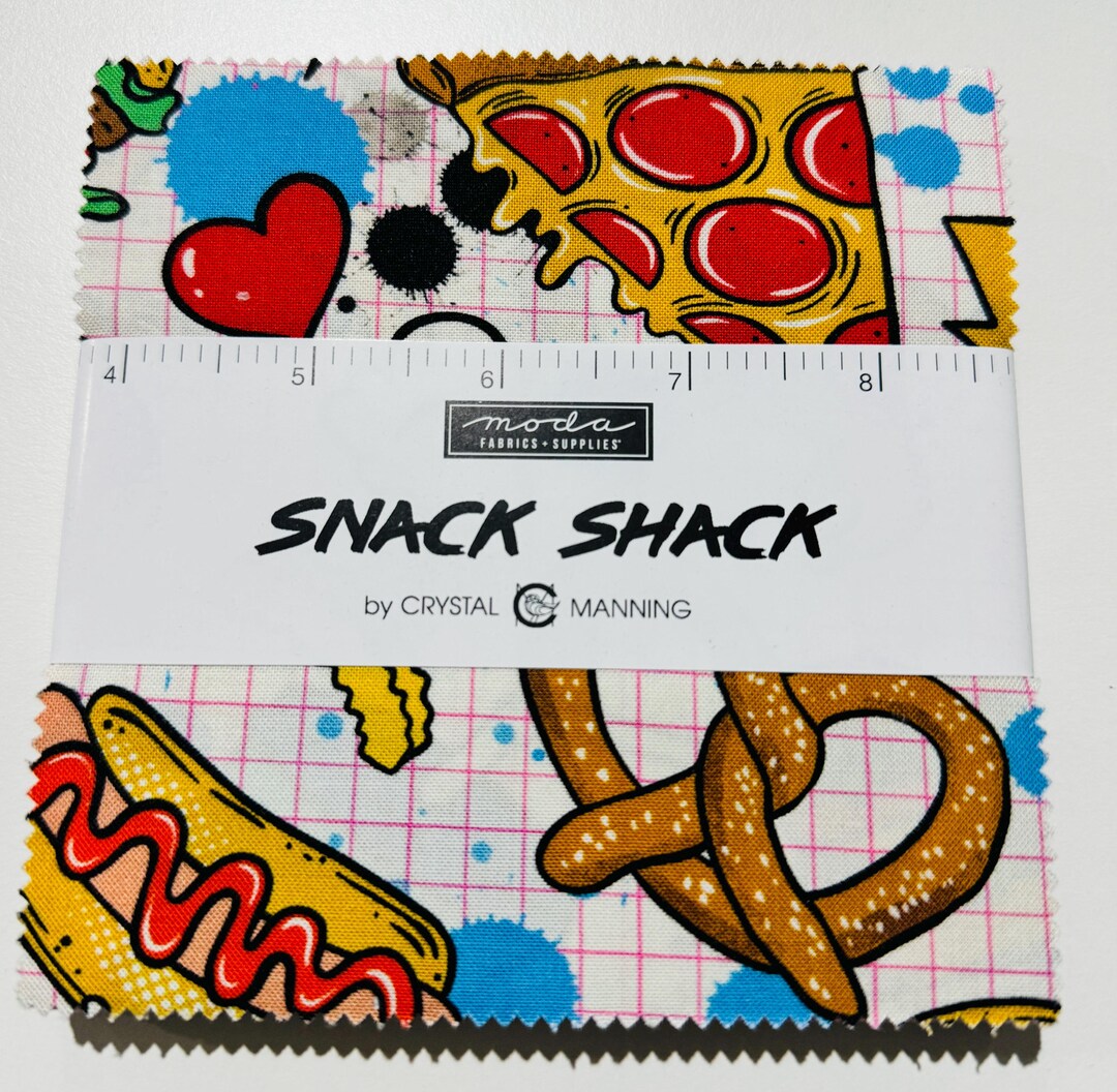 Snack Shack Charm Pack by Crystal Manning - 42, 5" X 5" Precut Fabric ...
