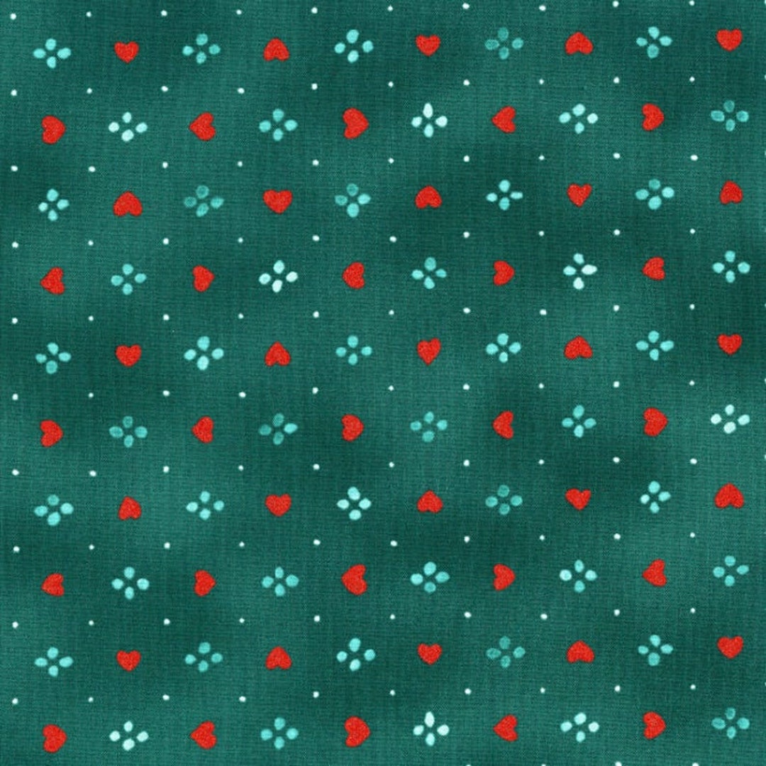 Sugar Berry - Sweethearts Radiant Juniper Metallic Fabric by Flaurie ...