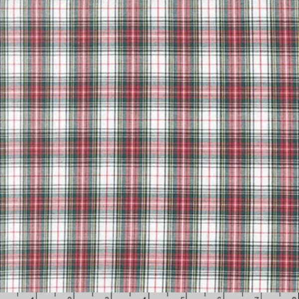 Red Plaid Fabric - Etsy