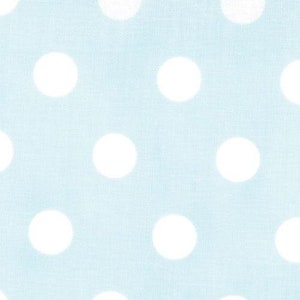 45" Dottie - Medium Dots Baby Blue - Cotton Fabric - Etsy