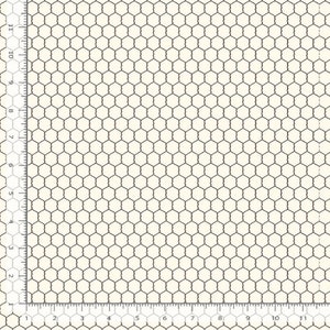 Spring Chicken - Chicken Wire Fence Cream Fabric - Digital Print ...