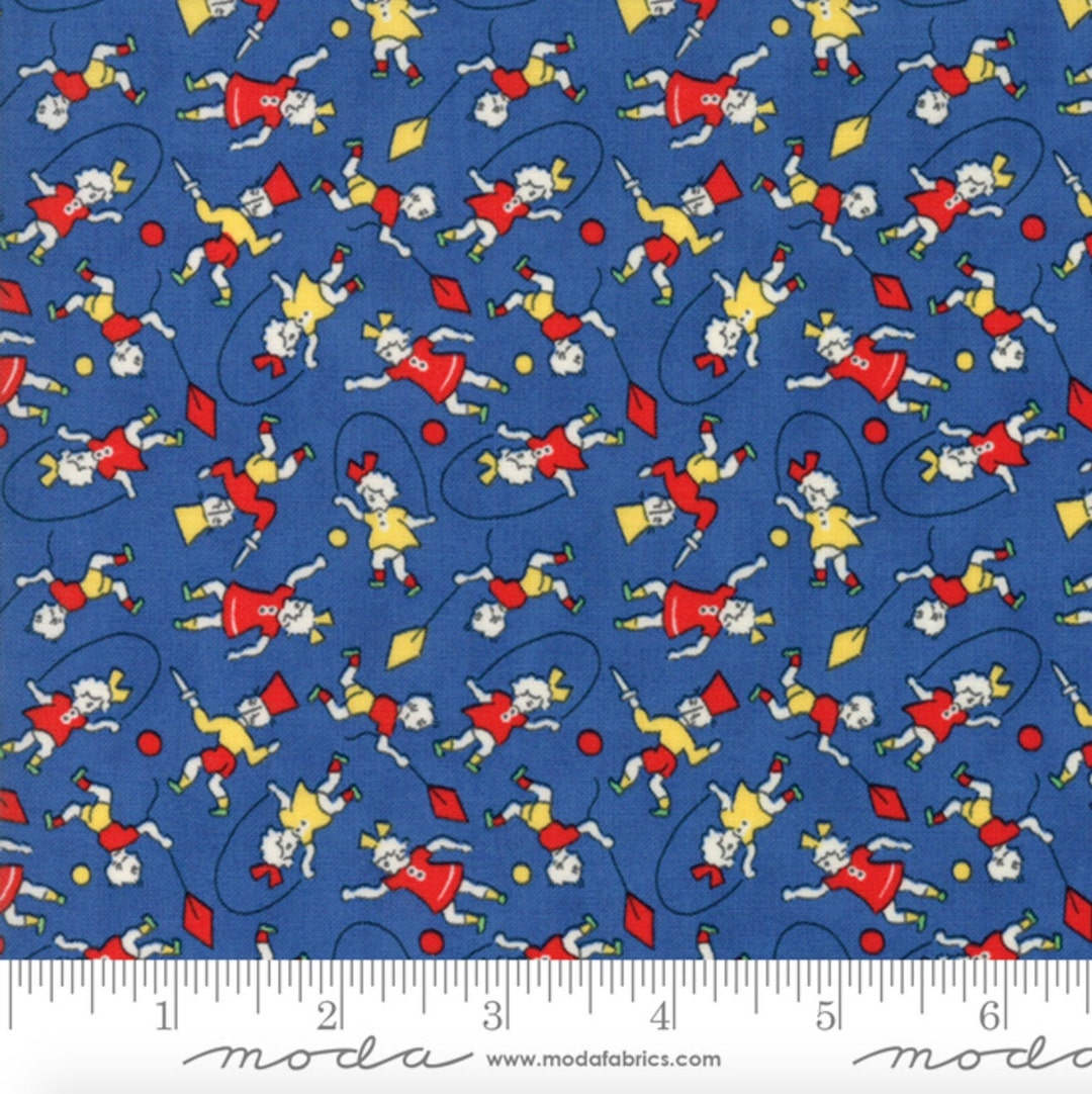 30s Playtime 2017 - Floral Kids Recess Fabric by Chloe's Closet - Cotton Fabric - Etsy