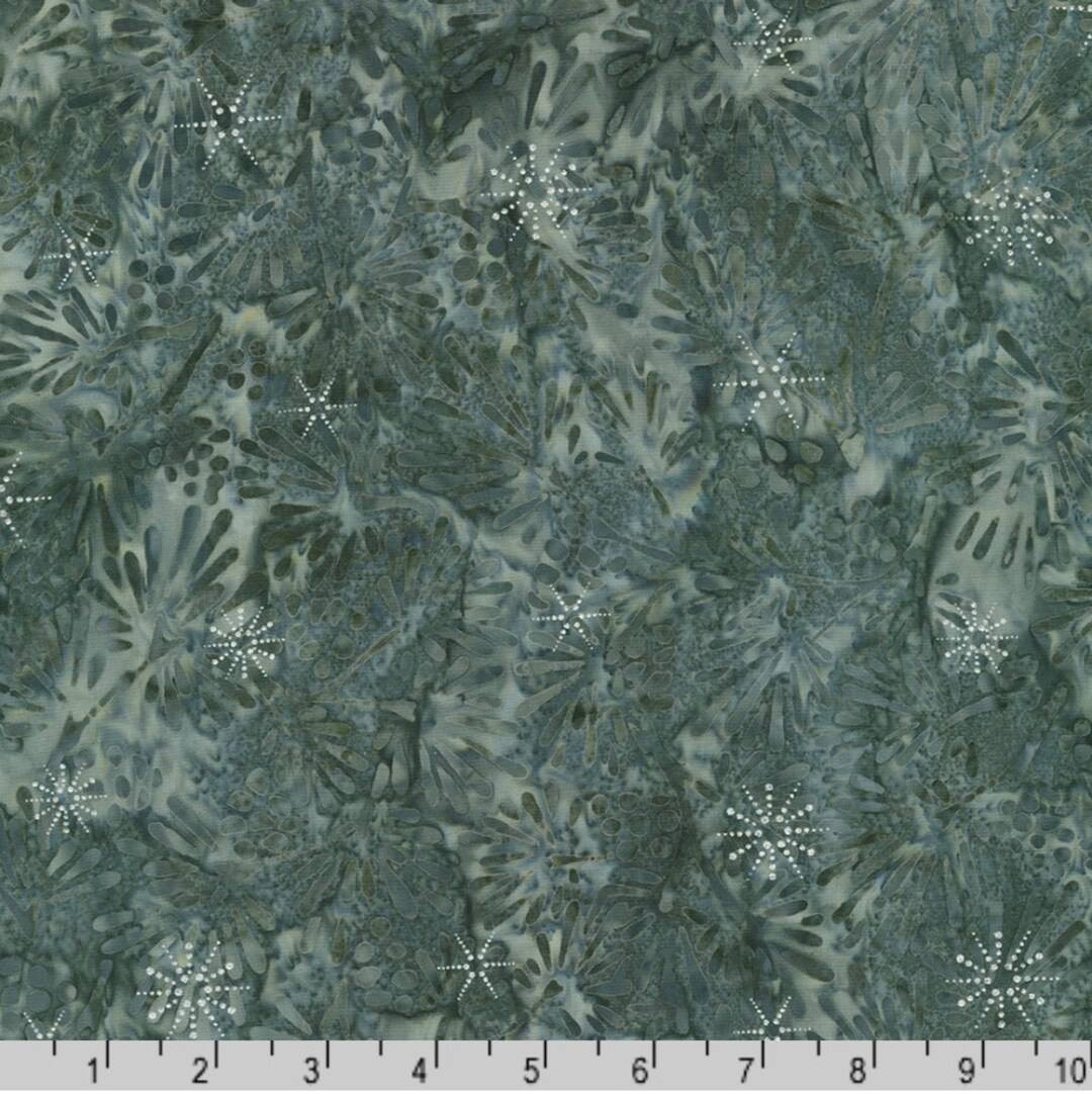 Artisan Batiks - Winter Wonderland - Pewter Silver Sparkle Batik Fabric ...