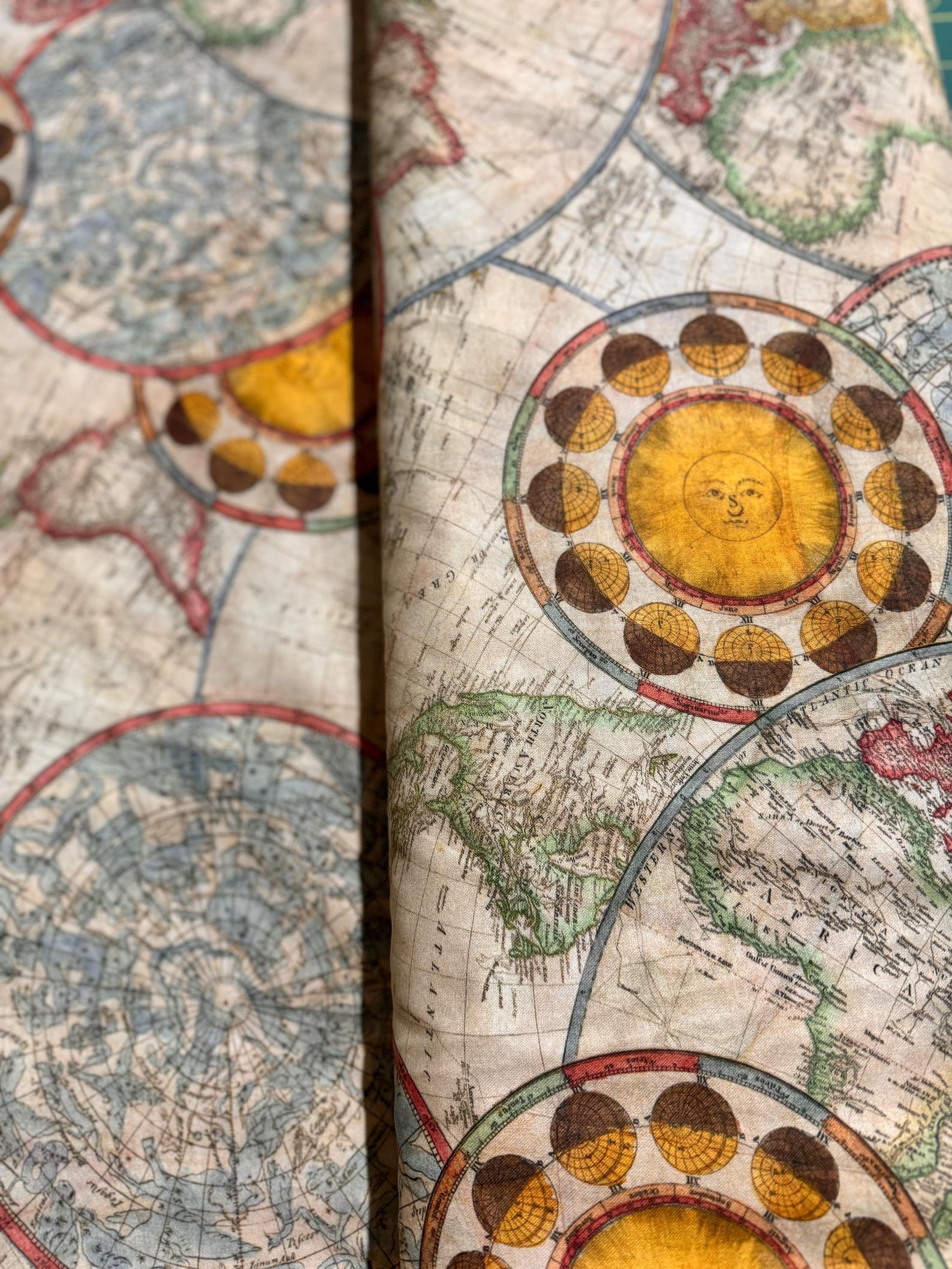 108" Wide - Library of Rarities Wide - Maps Vintage Quilt Back - Cotton ...