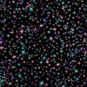 Midnight Tropical - Galaxy Mini Stars - Cotton Fabric - Etsy
