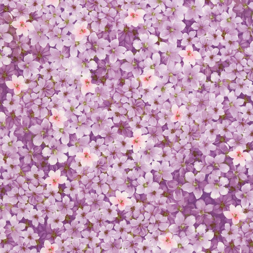 Timeless Treasures Isabelle Packed Flowers Cotton Fabric - Etsy